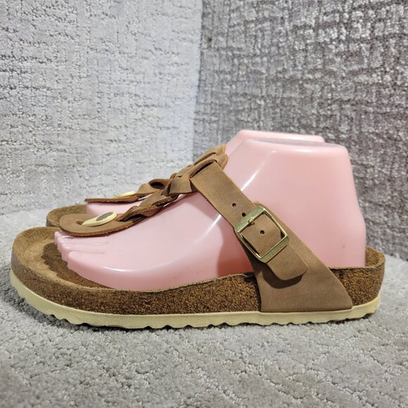 Birkenstock | Shoes | Birkenstock Gizeh Braided Size 39 L8 M6 R Cognac ...